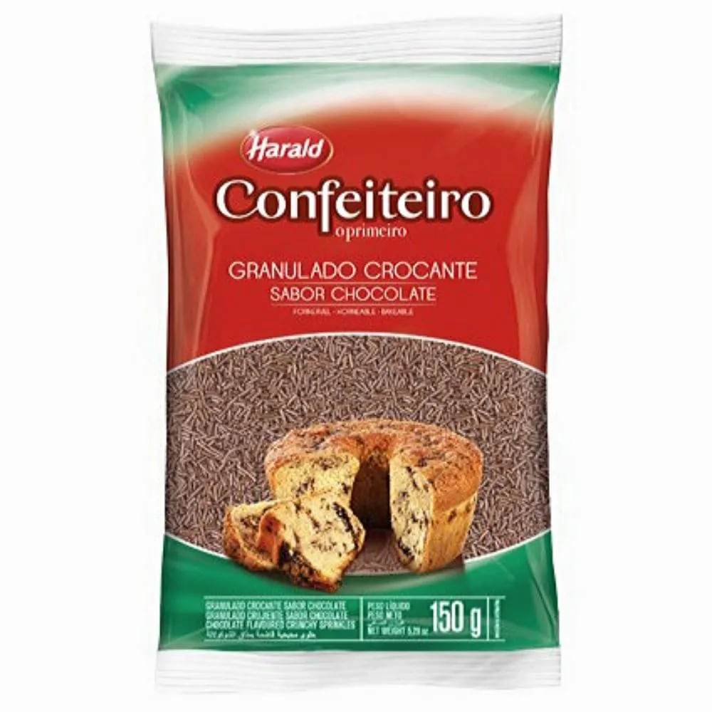 Granulado Chocolate Confeiteiro Crocante 150g Harald - colibri