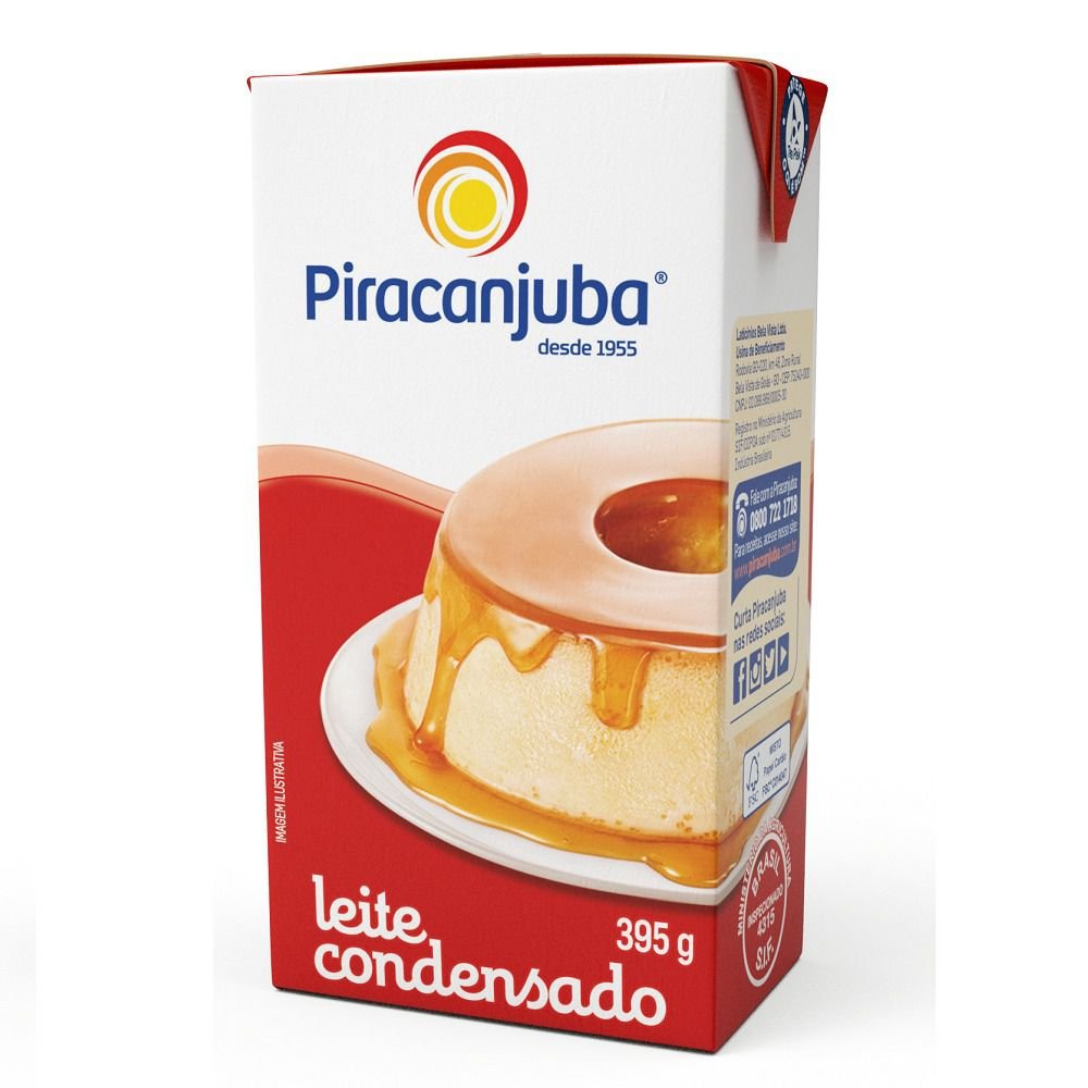 Leite Condensado Semidesnatado Tp 395g Piracanjuba - colibri Leite Condensado Semidesnatado Tp 395g Piracanjuba - colibri