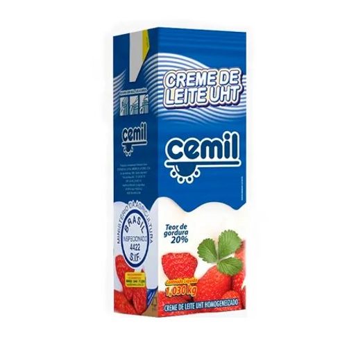 Creme de Leite Uht 20% 1,030kg Cemil - colibri
