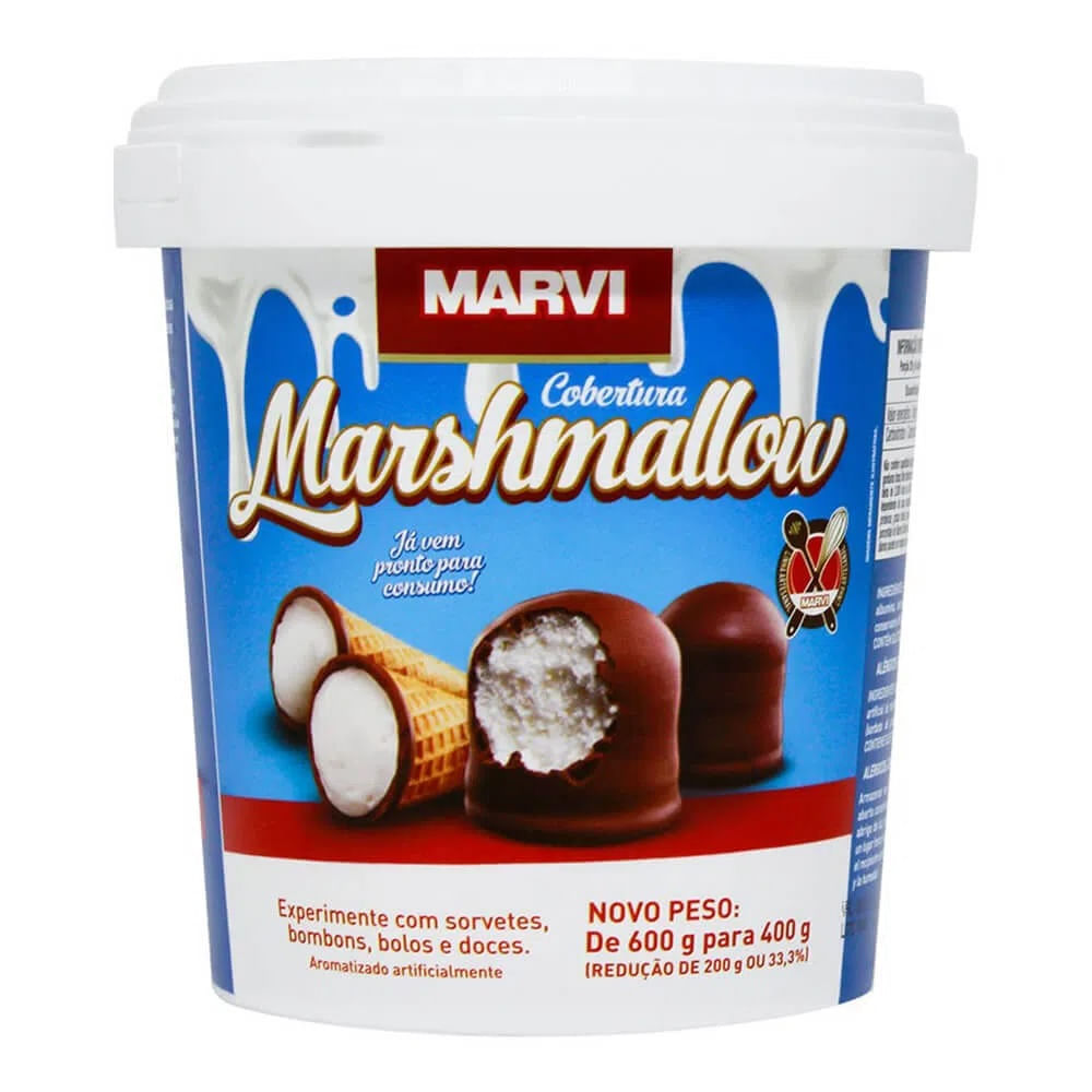 Cobertura De Marshmallow 400g Marvi - colibri