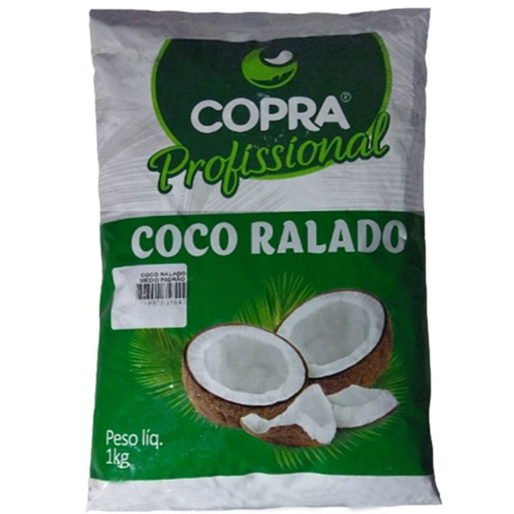 Coco Ralado Médio Padrão 1kg Copra - colibri