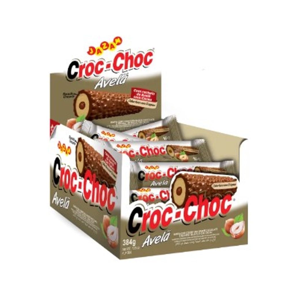 Croc-choc Com Crispies E Recheio De Avelã Com Cacau 24x16g Display 384g ...